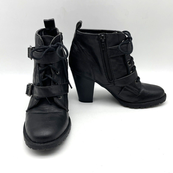 Madden Girl | Shoes | Vintage 0s Y2k Madden Girl Oxxen Black Lace Up ...